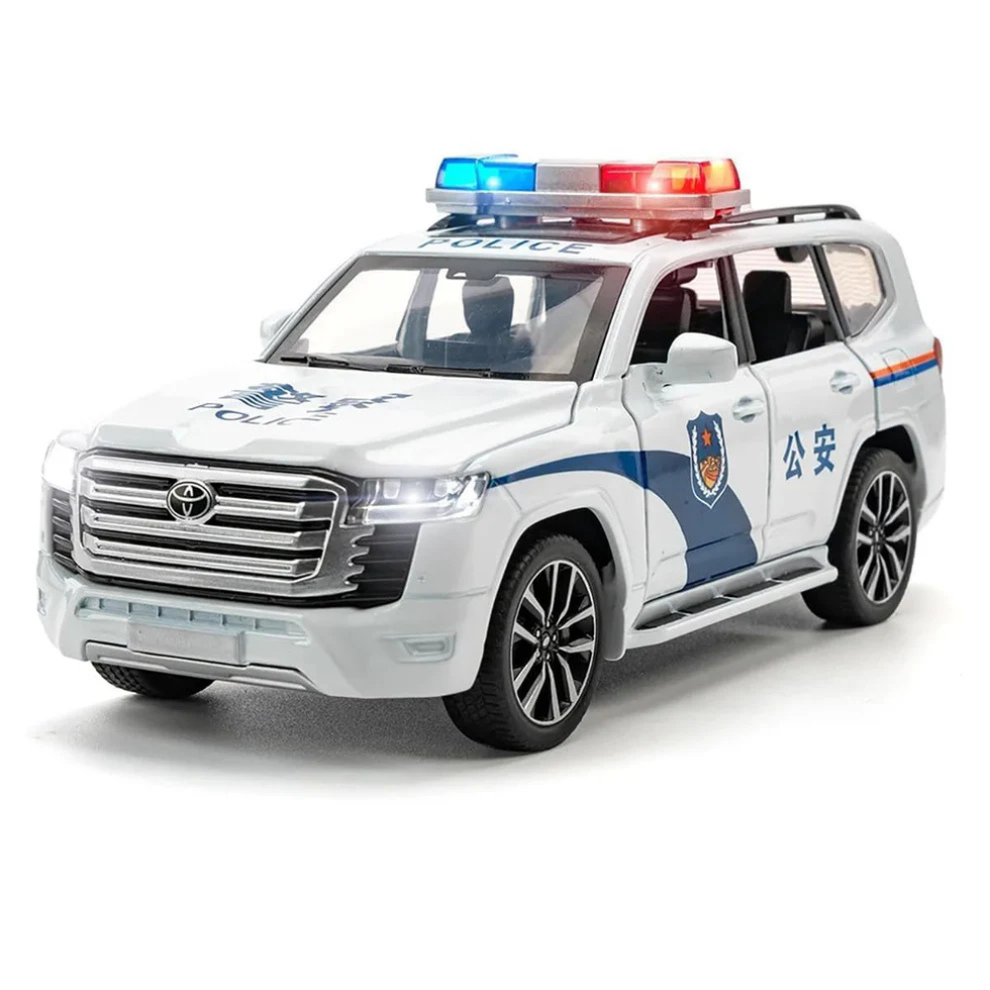 Toyota Land Cruiser LC300 Police Car 1:24 Diecast Scale Model Car ...